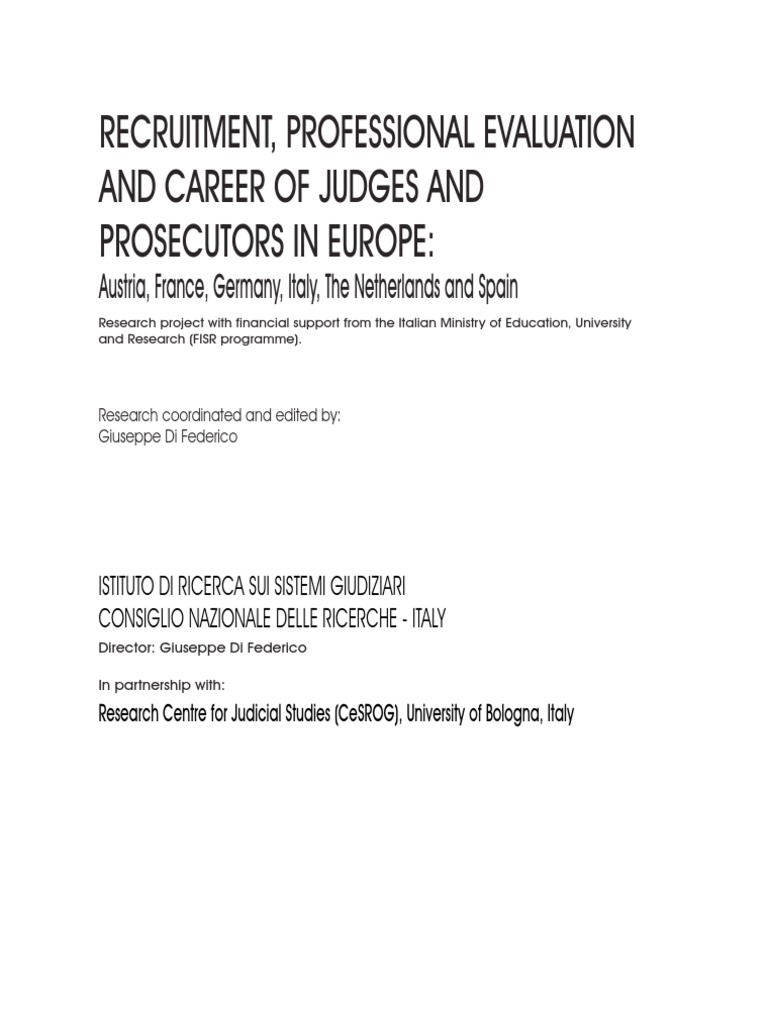 Career of Judges | PDF | Prosecutor | Judge