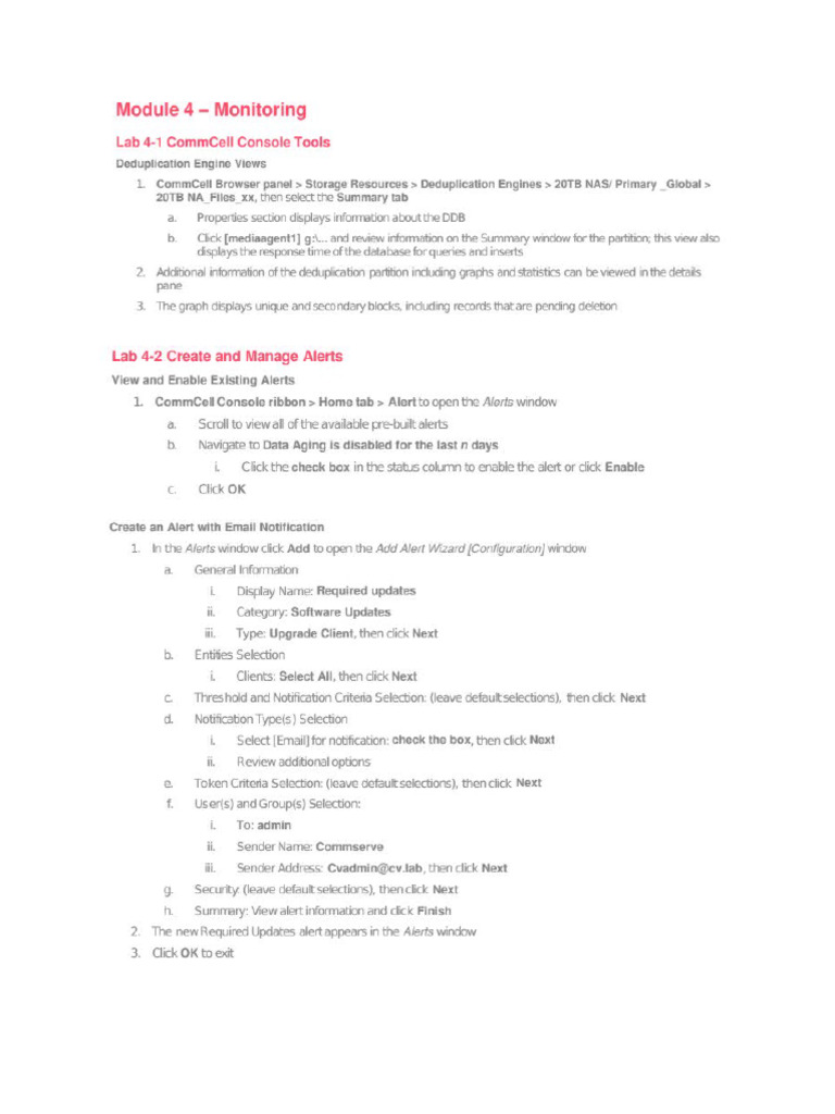 Monitoring in Console | PDF