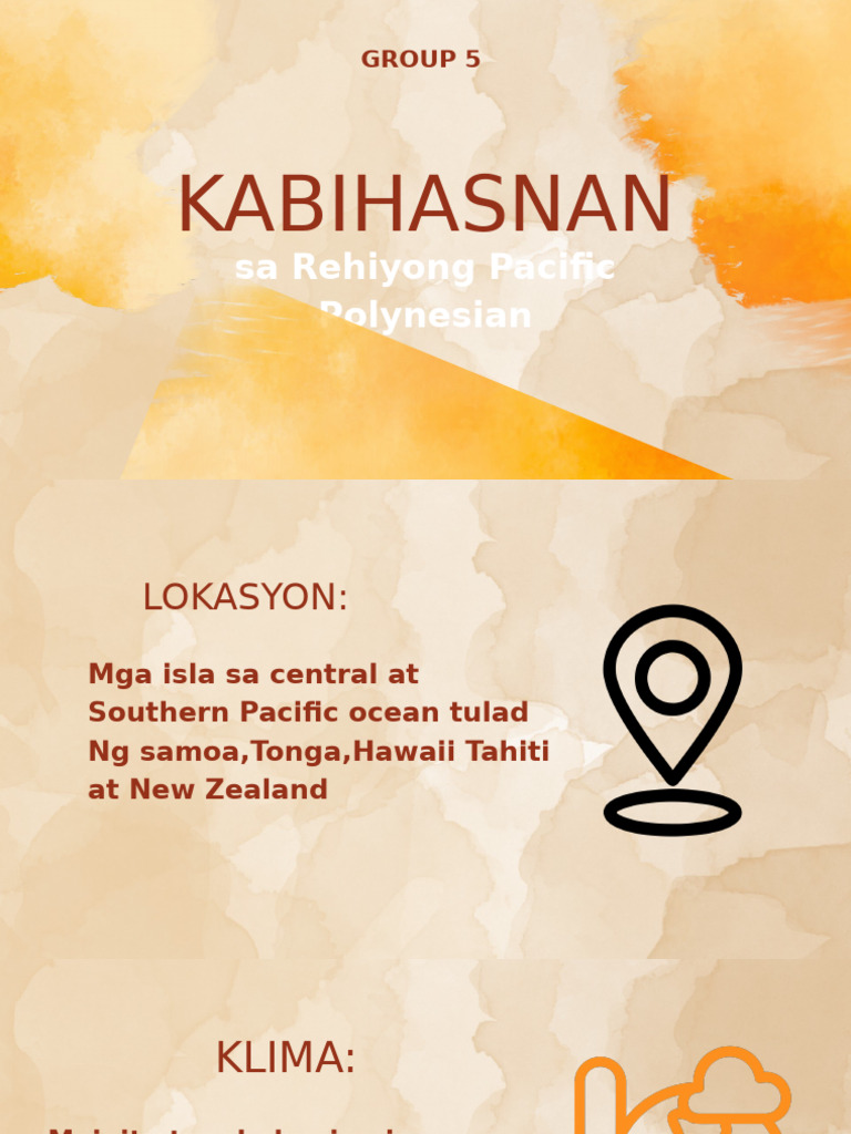 Kabihasnan Sa Rehiyong Pacific Polynesian - Group 5 Brown | PDF