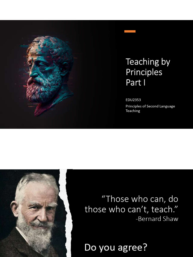 Teaching by Principles Part 1 | PDF | Second Language | Learning