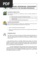 Chapter 7 Continuing Professional Education CPD | PDF | Teachers ...