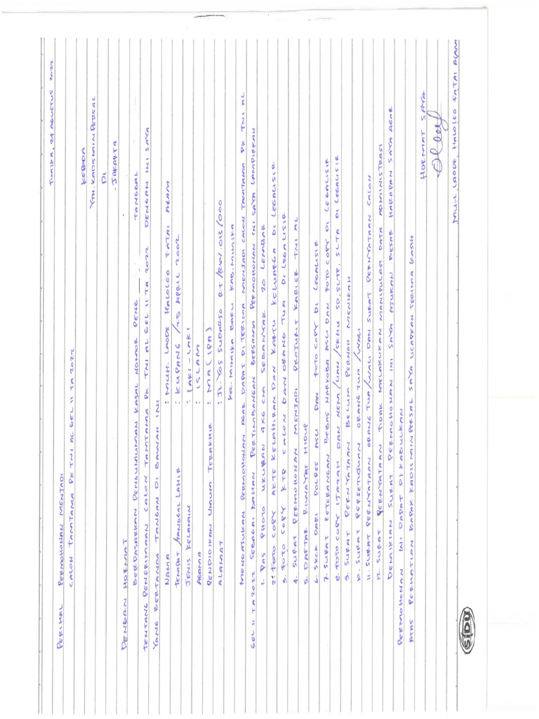 Contoh Blangko | PDF