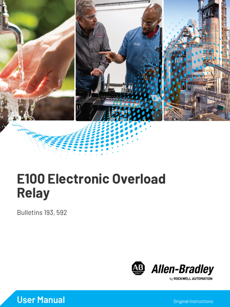 E100 Overload Relay User Manual | PDF | Relay | Automation