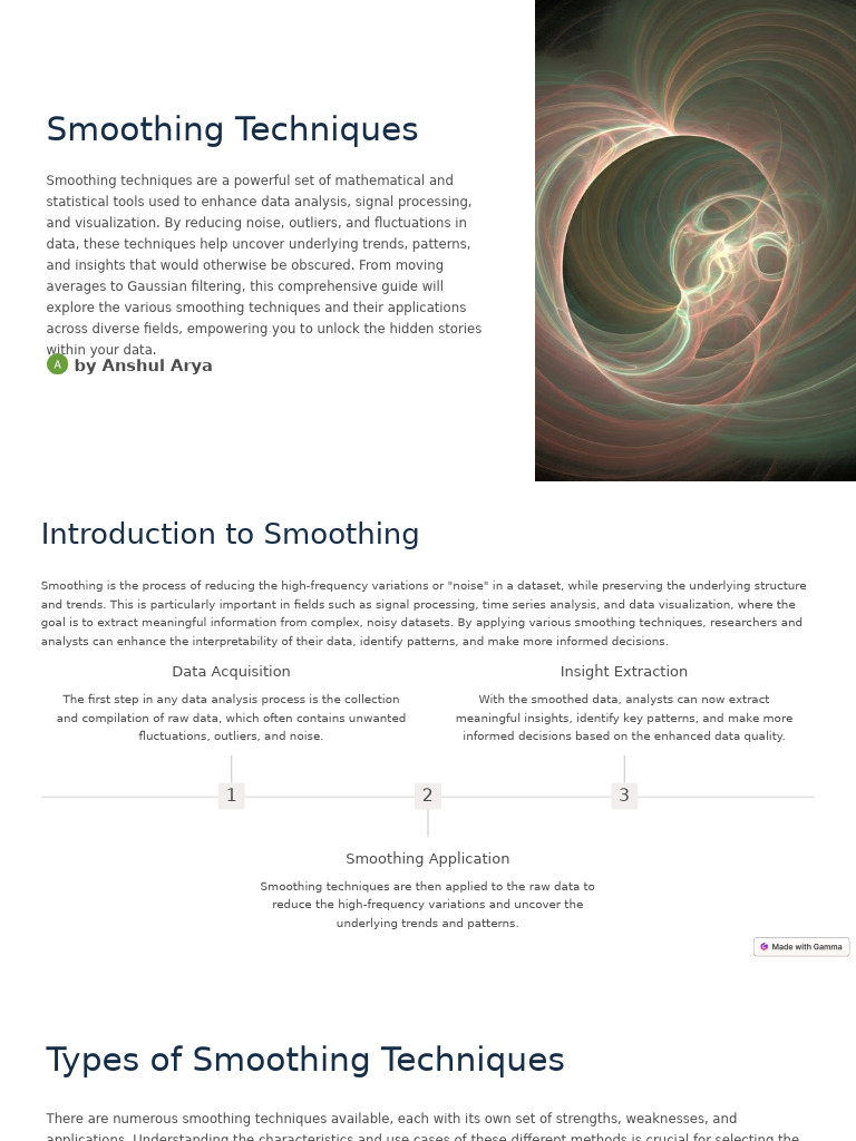 Overview of Smoothing Techniques | PDF | Moving Average | Time Series