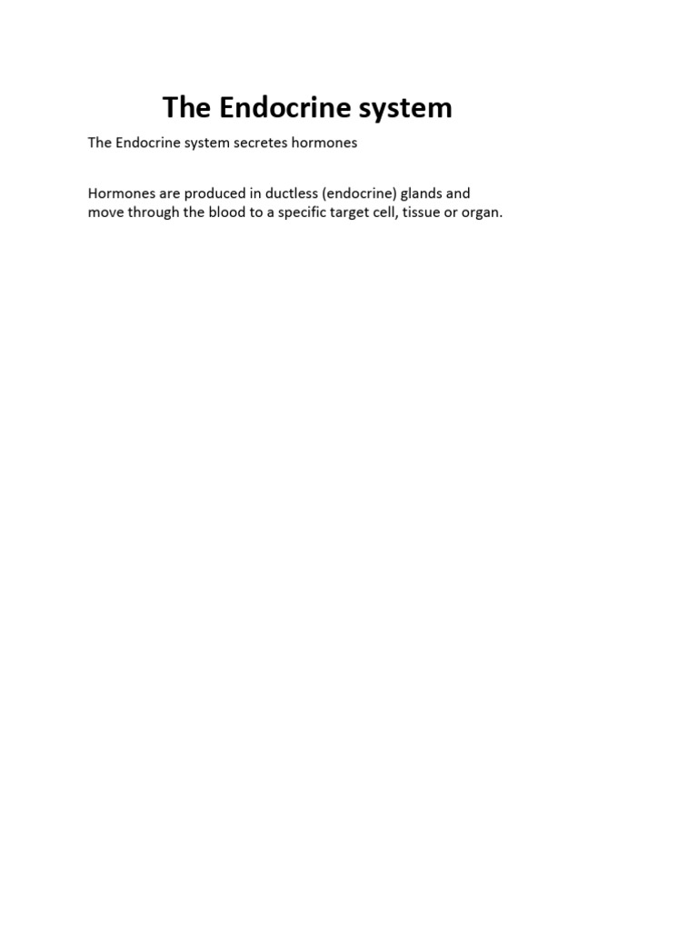 The Endocrine System 2222 | PDF | Endocrine System | Hormone
