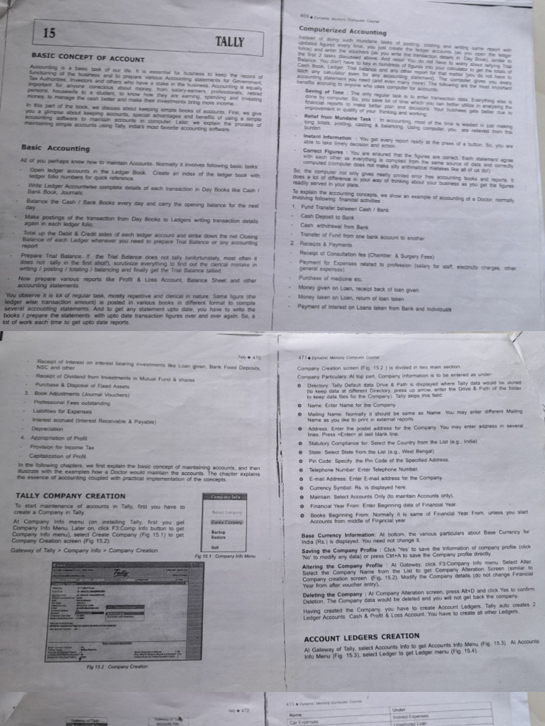 Tally Study Material | PDF