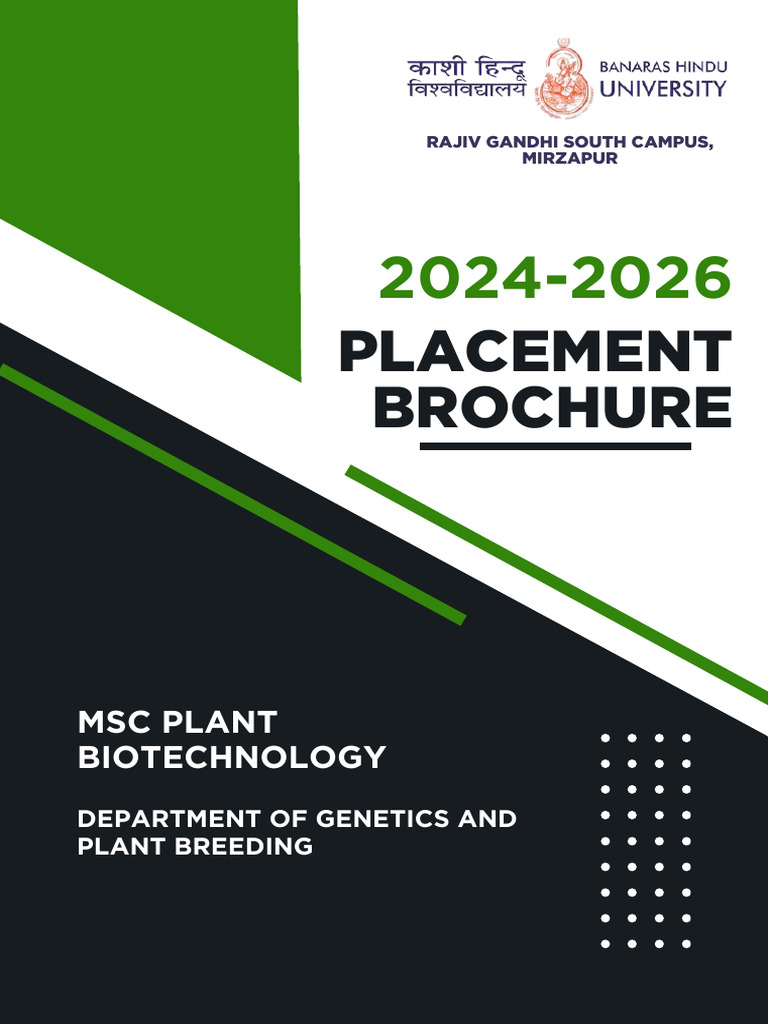 MSc Plant Biotechnology Placement Info | PDF | Biology