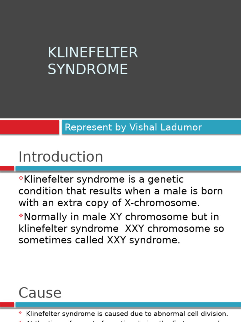 Klinefelter Syndrome Overview and Impacts | PDF