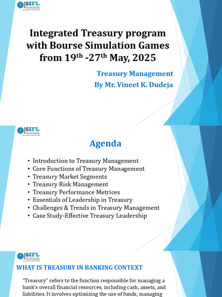 Treasury Management | PDF | Financial Risk | Liquidity Risk