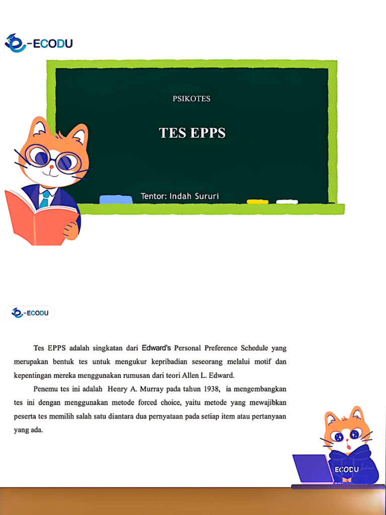 Psikotes EPPS (Kepribadian) | PDF