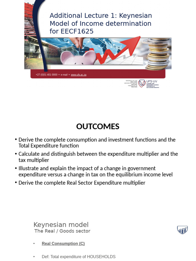 Additional Lecture 1 - Keynesian Model - 2022 | PDF | Fiscal Multiplier ...