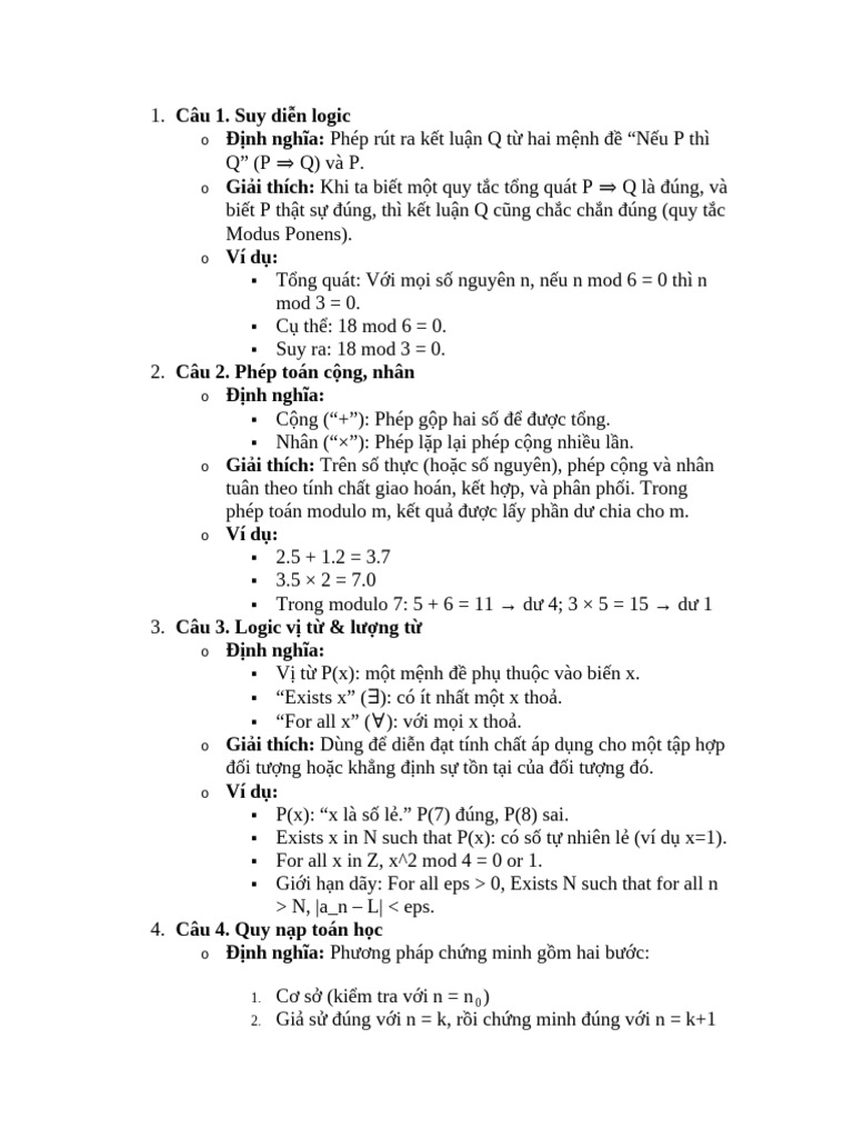 Discrete Math Exercises Complete | PDF