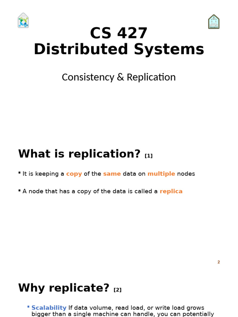 03 Consistency & Replication | PDF | Replication (Computing) | Distributed Computing