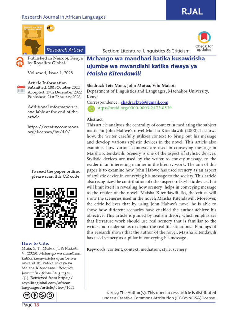 Royallit, Shadrack | PDF | Human Communication | Communication