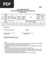 Barangay Fund Utilization Report Format | PDF | Economies