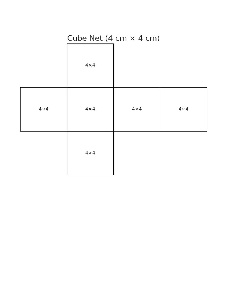 Printable Cube Cuboid Nets | PDF