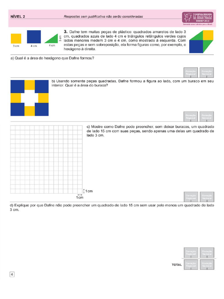 Nivel 1 e 2 - Geometria - Obmep | PDF