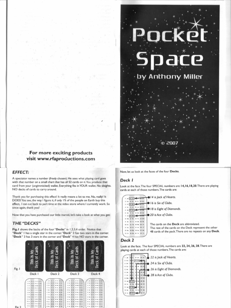 Anthony Miller - Pocket Space | PDF