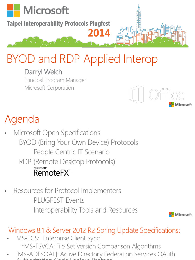 BYOD and RDP Interoperability Overview | PDF | Remote Desktop Services ...