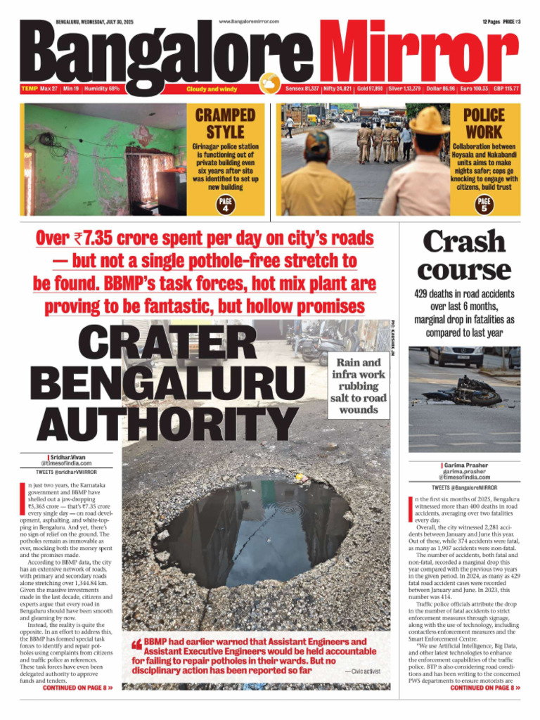 Bangalore Mirror ' ' | PDF
