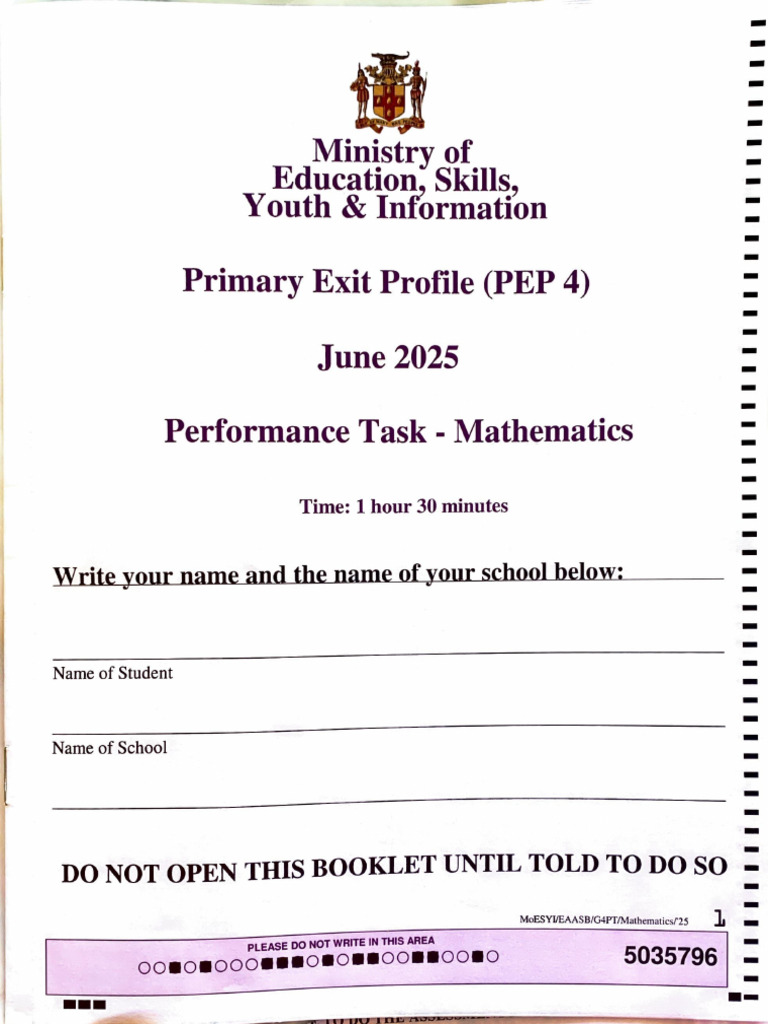 Pep4 Mathematics 19 Jun 2025 | PDF