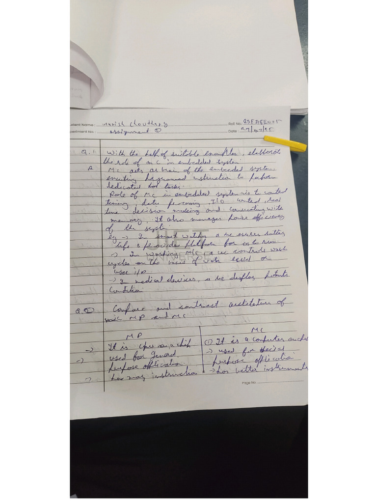 Assignment 1 Microcontroller | PDF