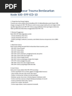 Kodefikasi Trauma Berdasarkan ICD-10 | PDF
