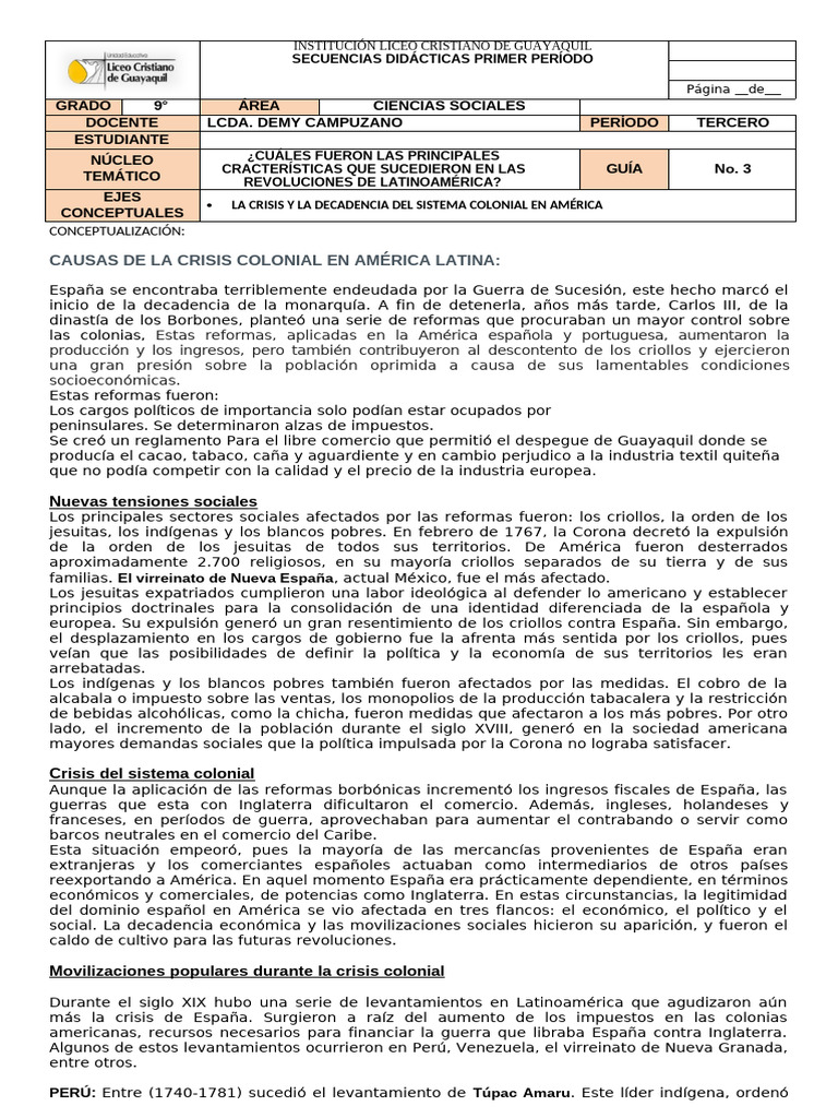 Dominio Colonial | PDF | Nueva españa | España