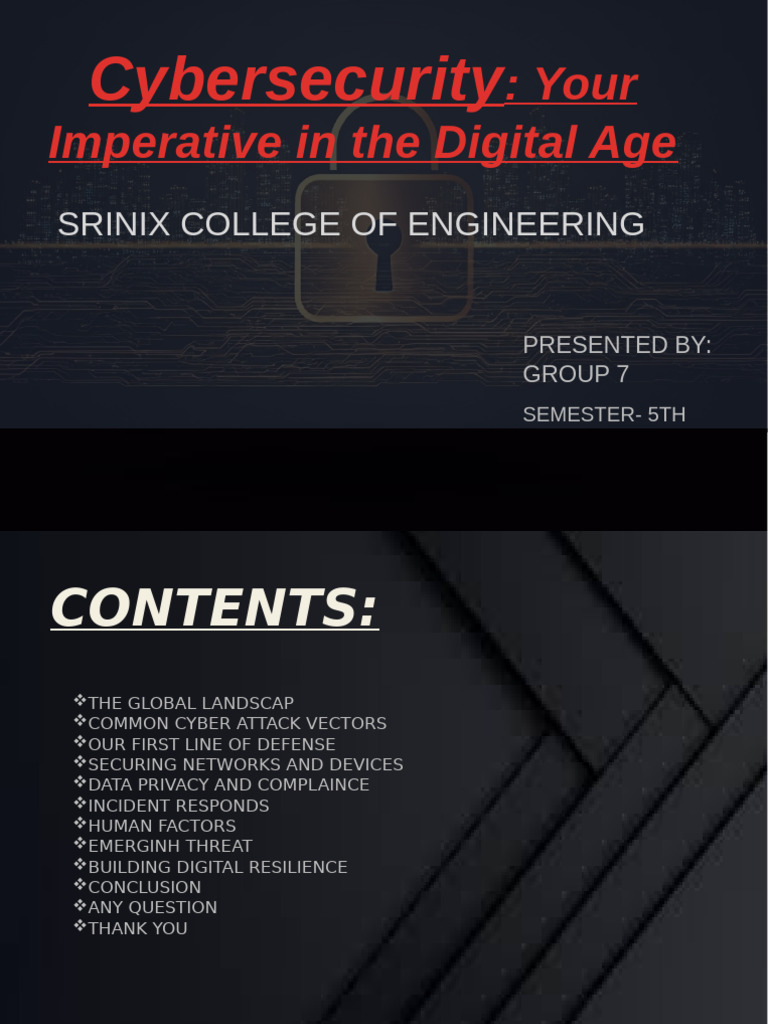 Cybersecurity Your Imperative in The Digital Age | PDF | Security | Computer Security