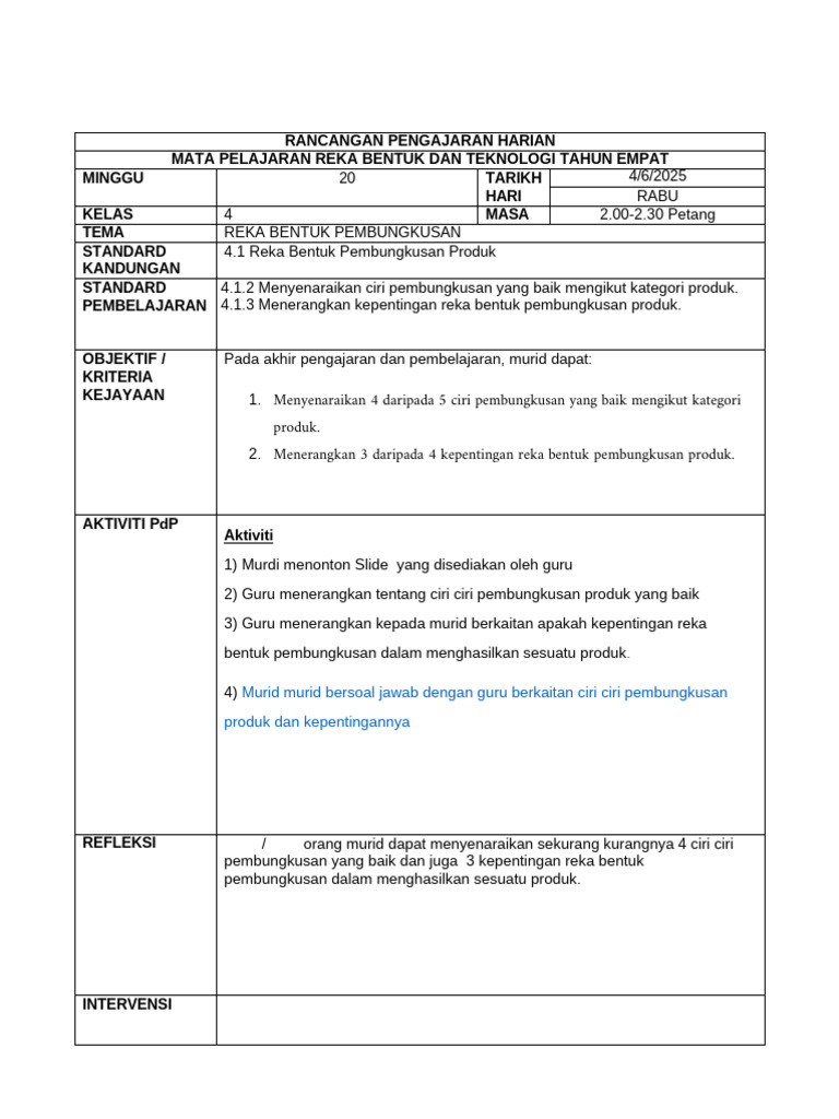 RPH RBT t4 2025 | PDF