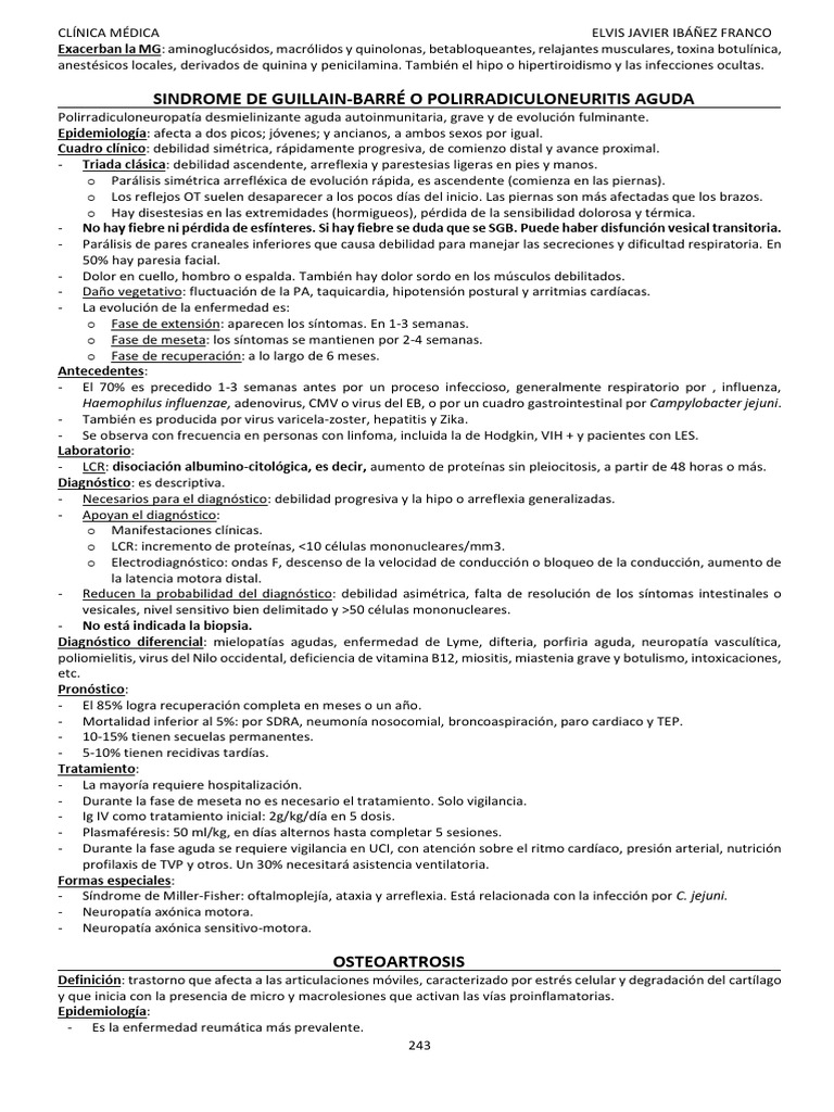 Resumen Enfermedades Oseas | PDF | Osteoporosis | Medicina CLINICA