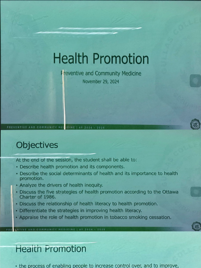 Health Promotion | PDF