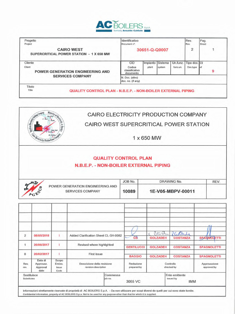 Q Q0007 Rev. 2 N.B.E.P. Non Boiler External Piping | PDF
