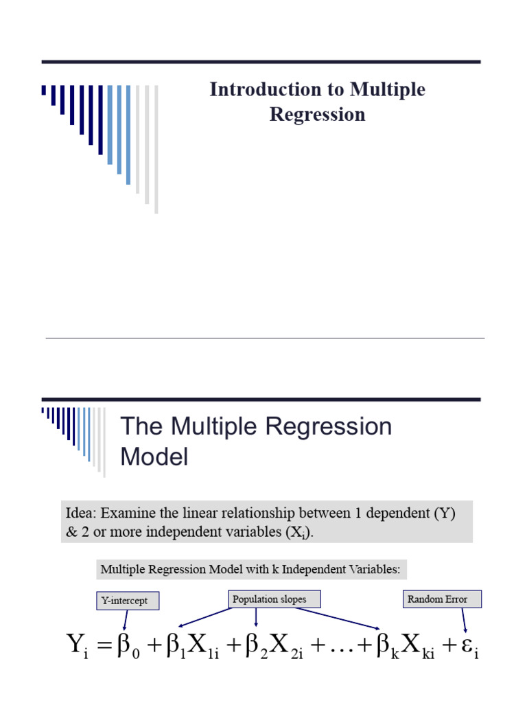 Part 11 Multiple Linear Regression - Pdf.crdownload | PDF | Coefficient Of Determination ...