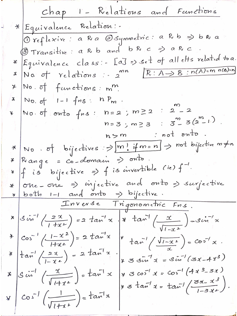 Class 12 - Full Chapterwise Formulas | PDF