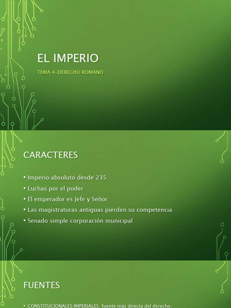 Tema 4 El Imperio | PDF