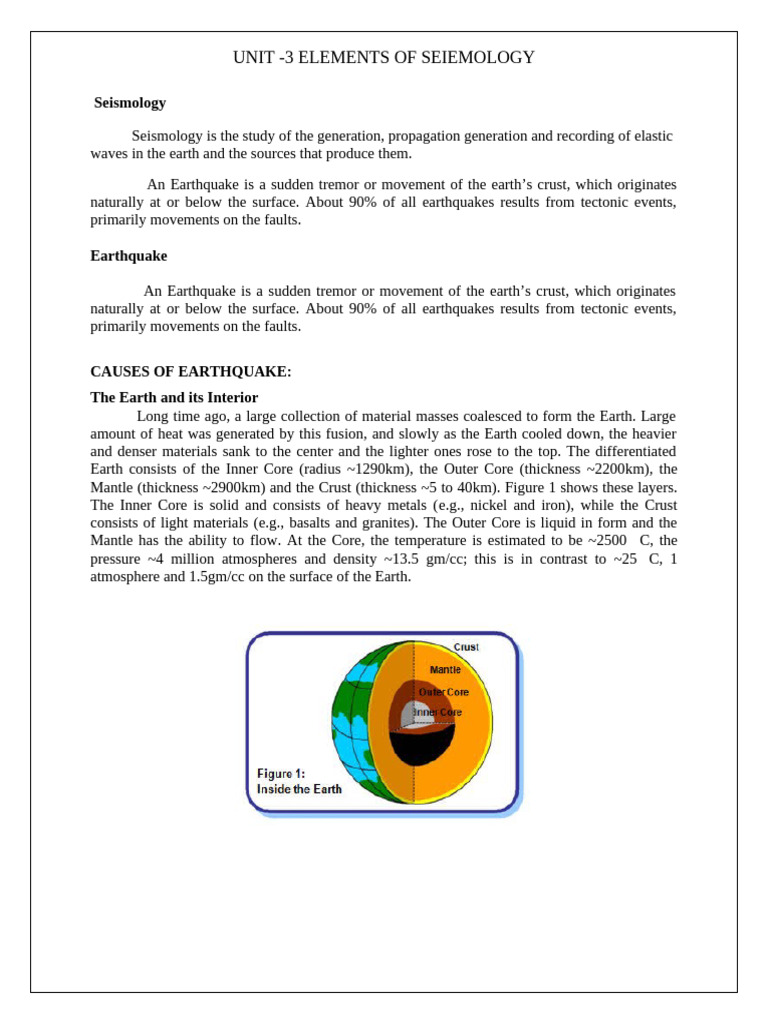 Seismology | PDF | Seismology | Earthquakes