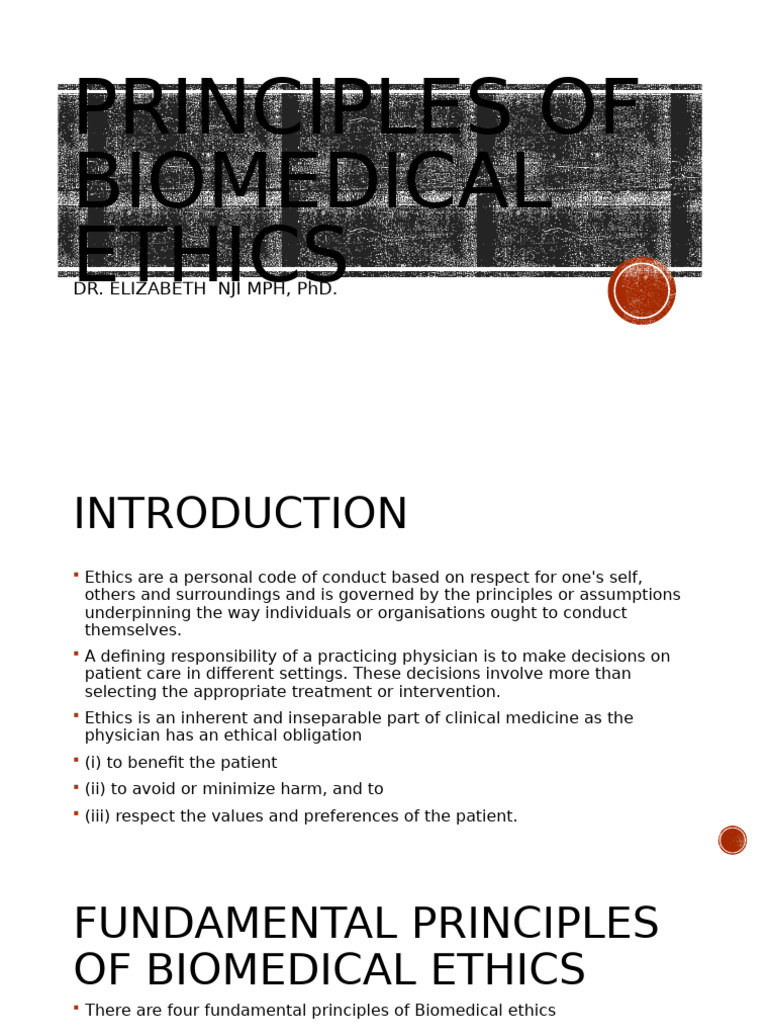 Principles of Biomedical Ethics-1 | PDF | Autonomy | Informed Consent