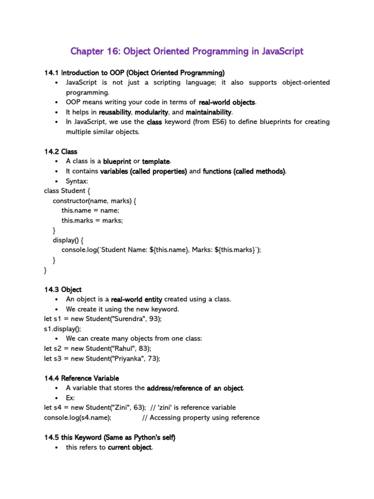 Chapter 16 (AutoRecovered) | PDF | Method (Computer Programming) | Class (Computer Programming)