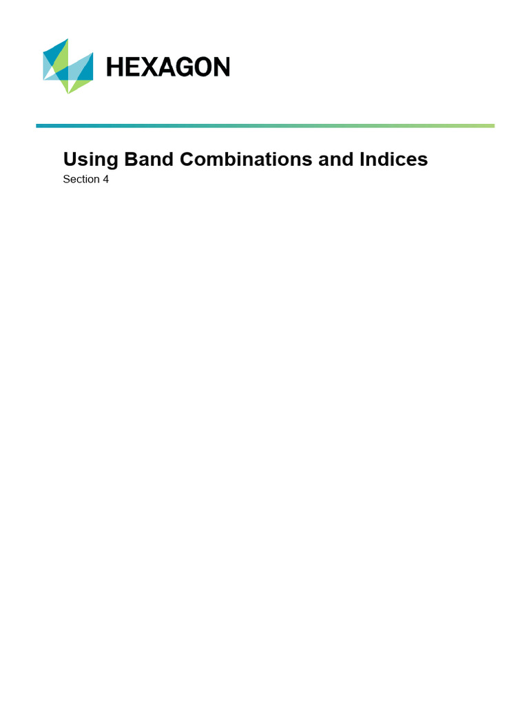 2 - Section 4 - Using Band Combinations & Indices | PDF | Infrared ...