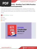 Cambridge IELTS 19 Reading Test 3 Answers | PDF | Peat | Wetland