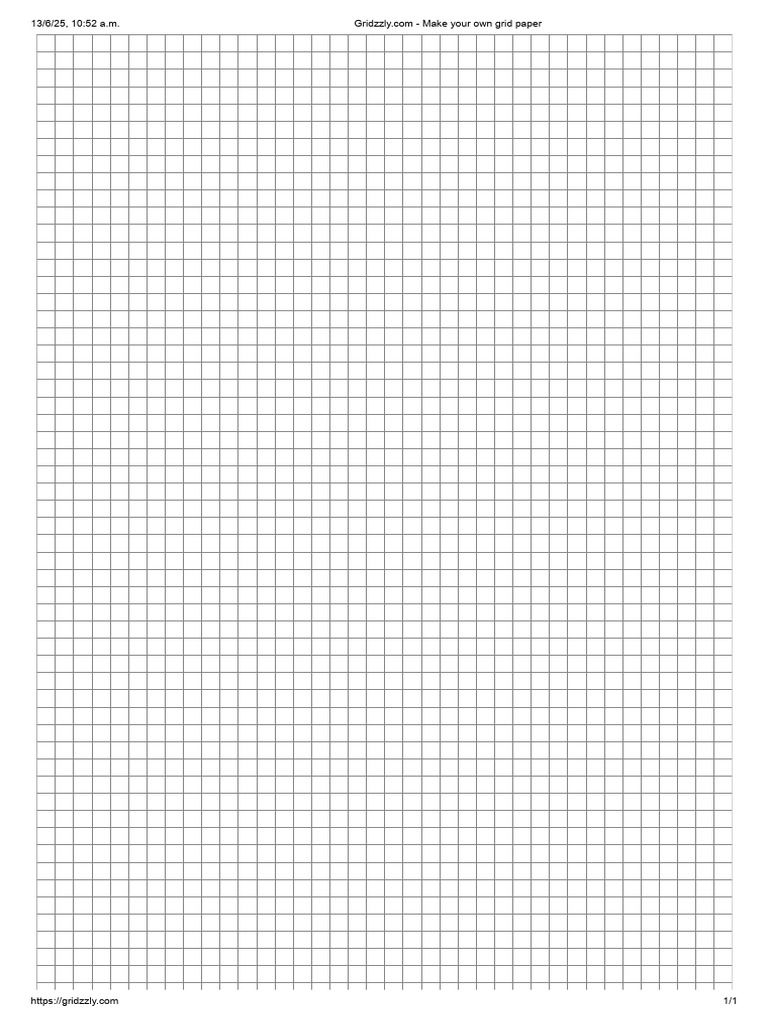 Make Your Own Grid Paper | PDF