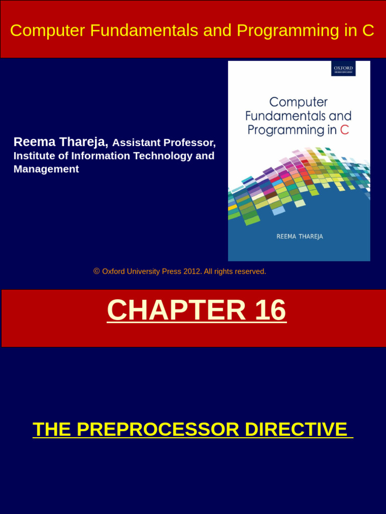 CH 16 Preprocessor Directives | PDF | Macro (Computer Science) | Computer Engineering