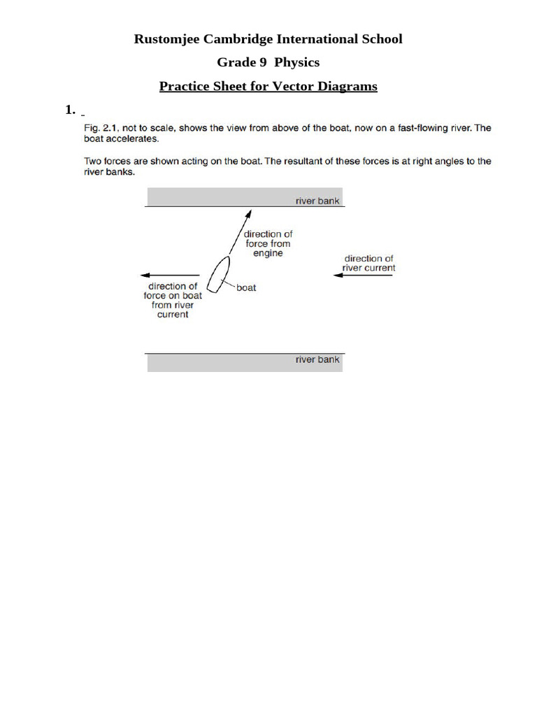 Grade 9 Vectors Practise Sheet | PDF