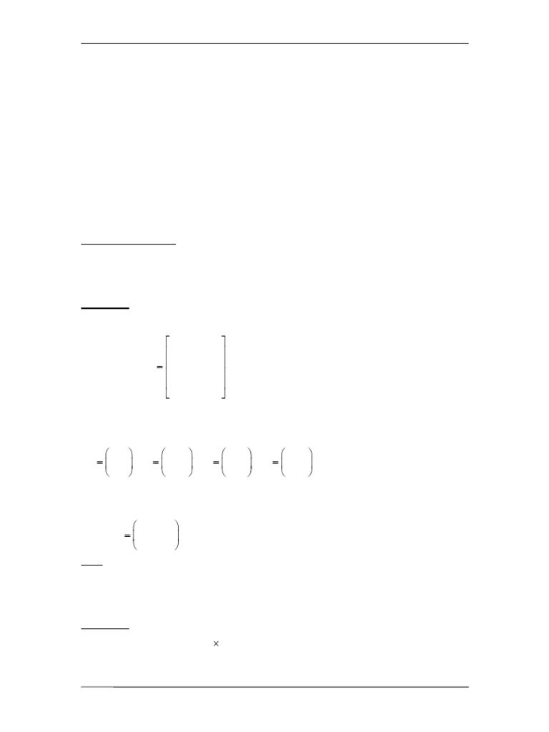 Lecture 14 | PDF | Matrix (Mathematics) | Matrix Theory