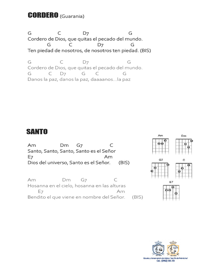 Cordero Guarania y Santo | PDF