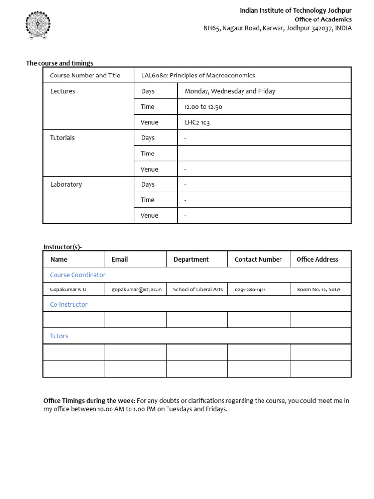 First Course Handout - Macro | PDF | Macroeconomics | Economics