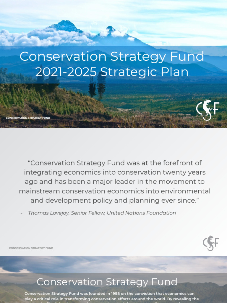 2021-2025 Conservation Strategy Plan | PDF | Conservation Biology ...