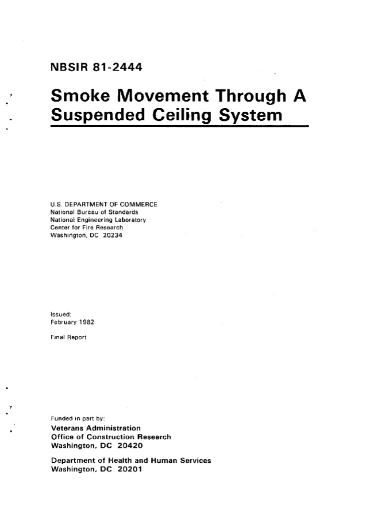 Smoke Detector Above False Ceiling | PDF