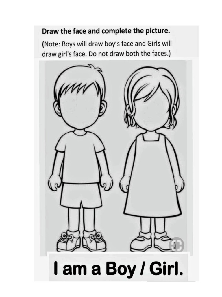 LKG & Ukg Science Worksheet-3 (Me, Myself) | PDF